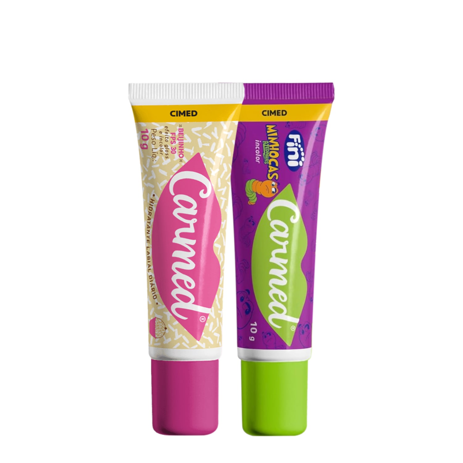 Kit Hidratante Labial Carmed Fini BFF Beijinho Azedinho FPS30 2 unidades - RadarCasa